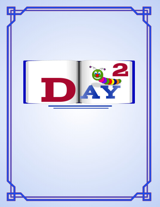 DAY 2 Book Cover Template | PosterMyWall