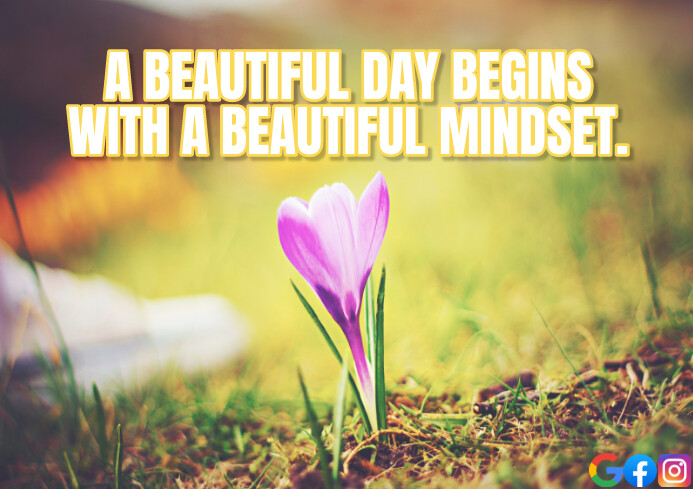DAY AND MINDSET QUOTE TEMPLATE | PosterMyWall