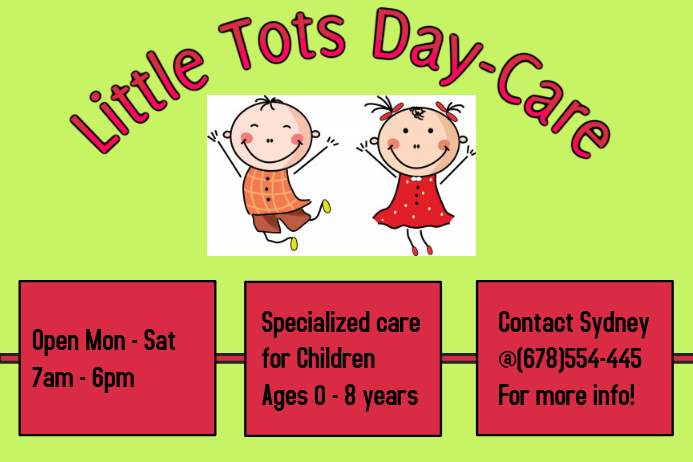 Copy of Day-Care/Event Poster | PosterMyWall