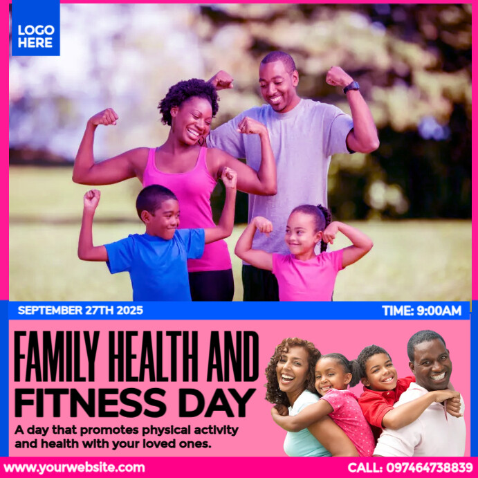 family health and fitness Template | PosterMyWall