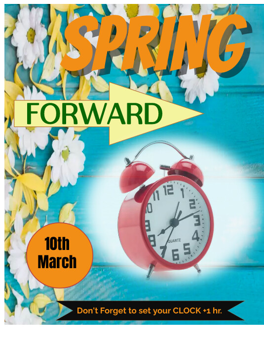 Day Light Saving Template | PosterMyWall