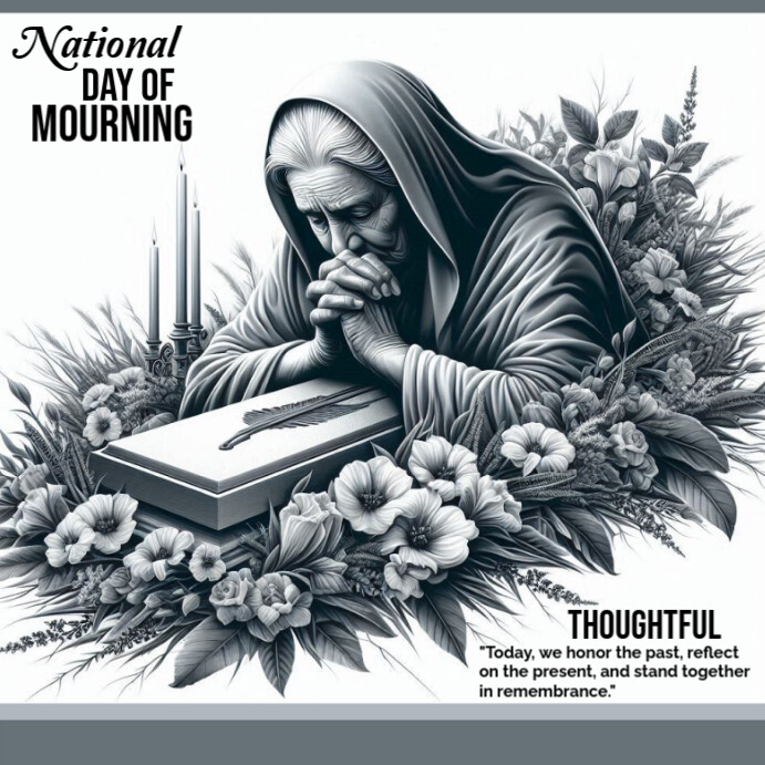 Day of Mourning Template | PosterMyWall