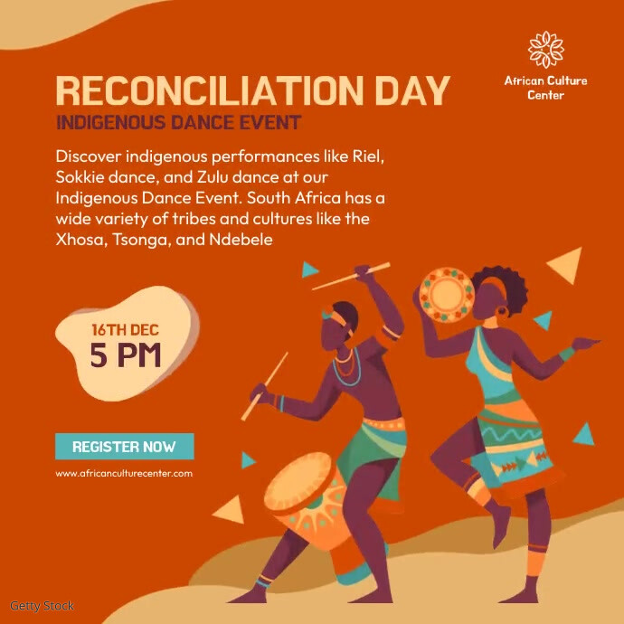 Day Of Reconciliation Event Poster Template | PosterMyWall