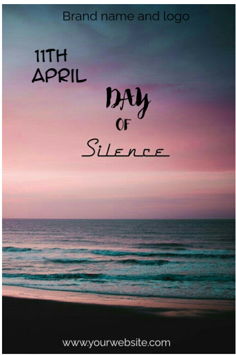 Day of silence template | PosterMyWall