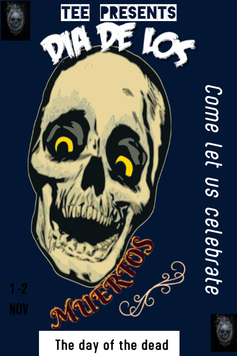 Day of the dead flyer Template | PosterMyWall