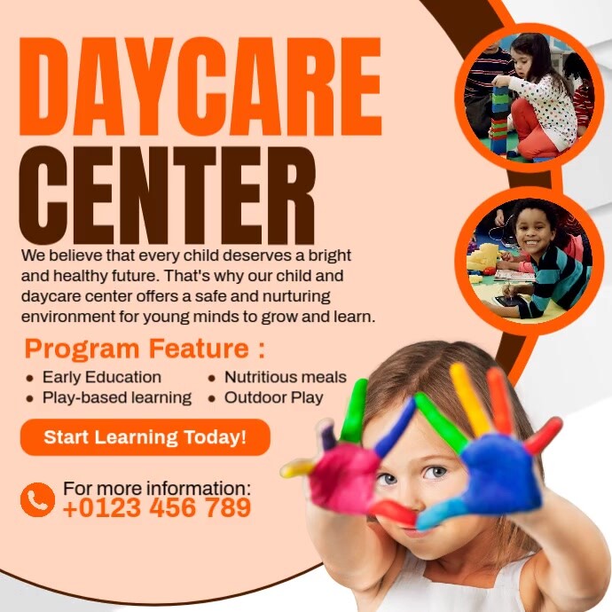 Copy of Daycare Admission | PosterMyWall