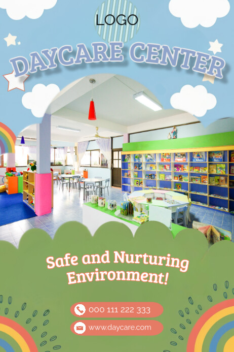 daycare center poster Template | PosterMyWall