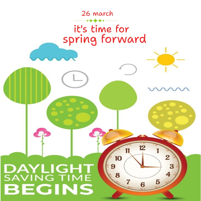 Daylight saving time 2023 Template | PosterMyWall