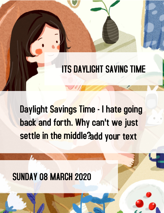 daylight saving time Template | PosterMyWall