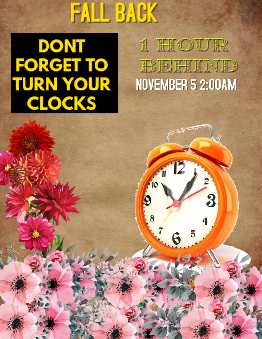 Copy of DAYLIGHT SAVING TIME | PosterMyWall
