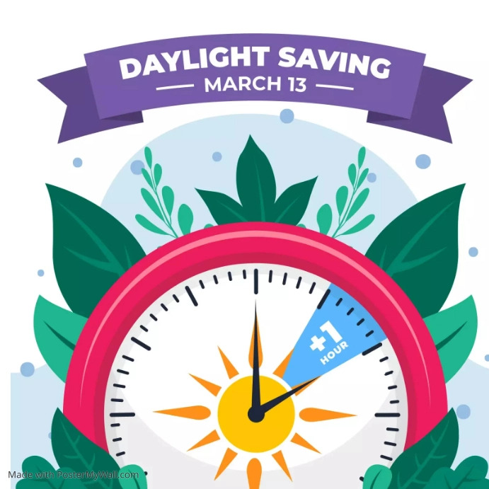 Daylight saving time event flyer Template | PosterMyWall