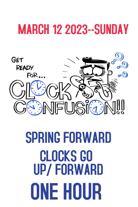 DAYLIGHT SAVINGS TIME POSTER Template | PosterMyWall