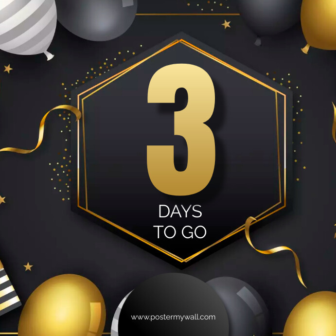 days to go Template | PosterMyWall