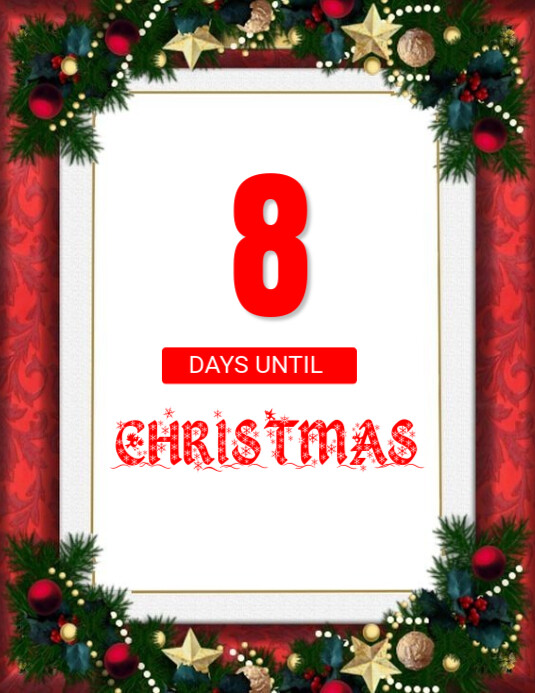 Days until Christmas Template | PosterMyWall