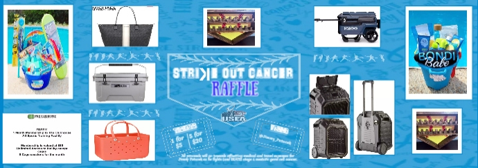 Strikeout Cancer RAFFLE Flyer | PosterMyWall