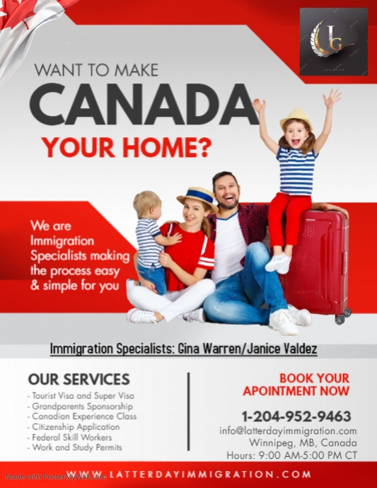 Copy of Copy of Red International Immigration Service Flyer Template ...