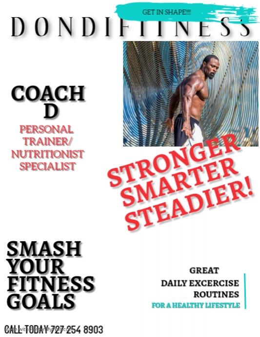 Copy of GYM Magazine Cover Front Page Template | PosterMyWall