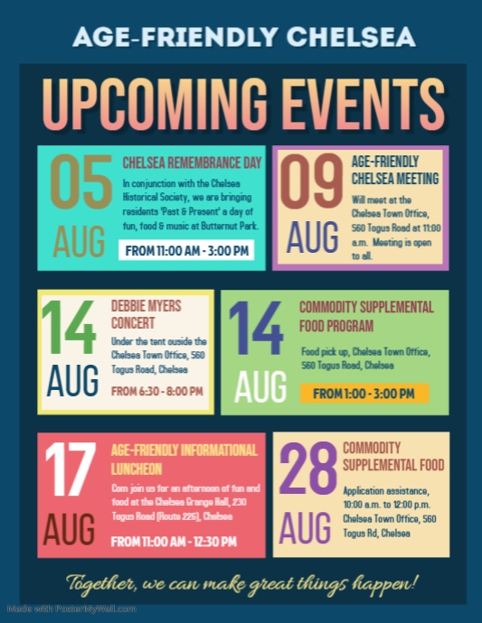 Upcoming Events Flyer | PosterMyWall