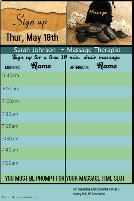 Copy of soup kitchen sign up | PosterMyWall