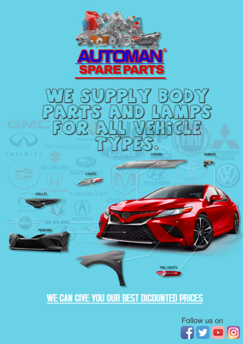 Auto Parts Flyer | PosterMyWall