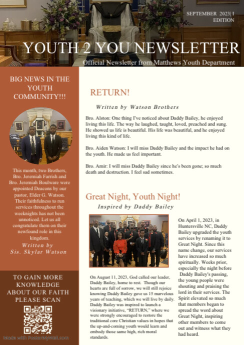 minimal church newsletter template design | PosterMyWall