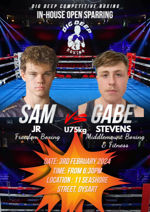 Copy of 40. Sam v Gabe | PosterMyWall