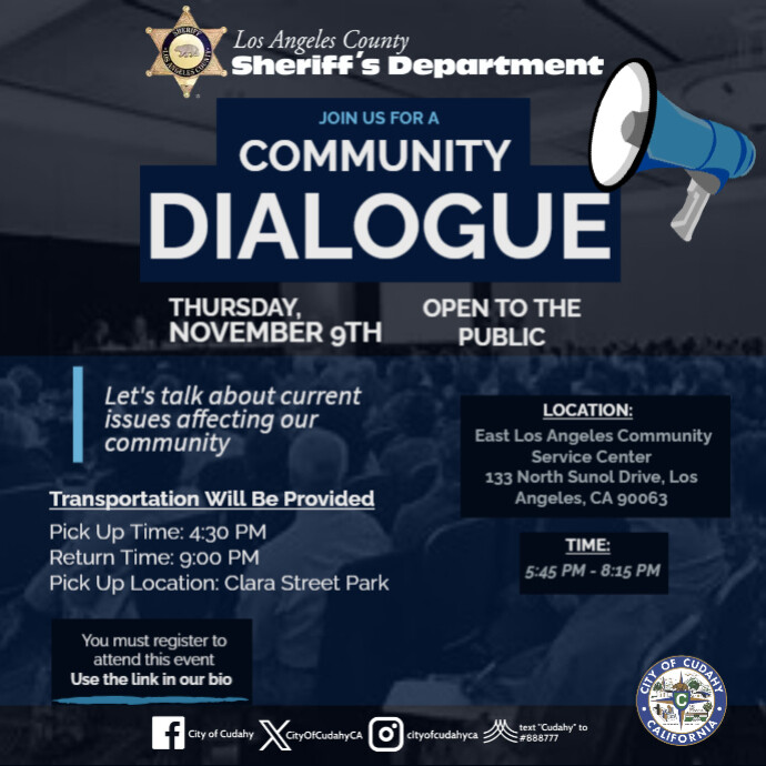 Community Dialogue Meeting | PosterMyWall