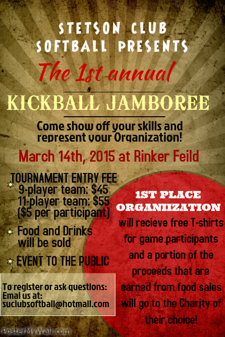 Club Softball Kickball Jamboree | PosterMyWall
