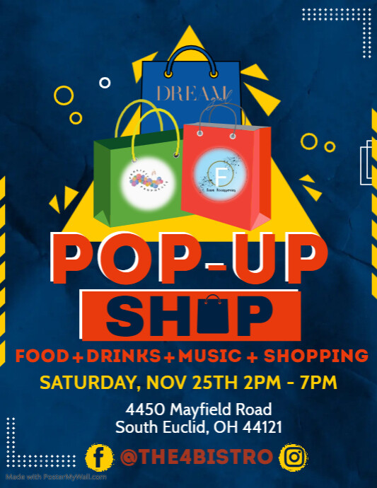 RGB Vendor Pop Up Shop Flyer Template | PosterMyWall