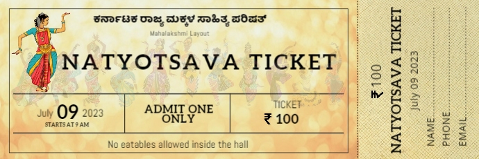Natyotsava Printable Ticket | PosterMyWall