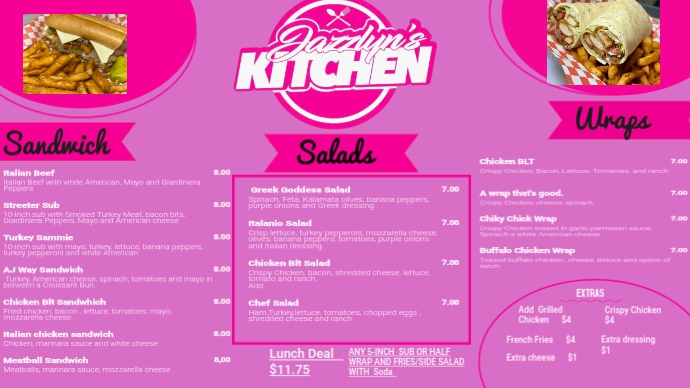 Copy of Modern Menu | PosterMyWall