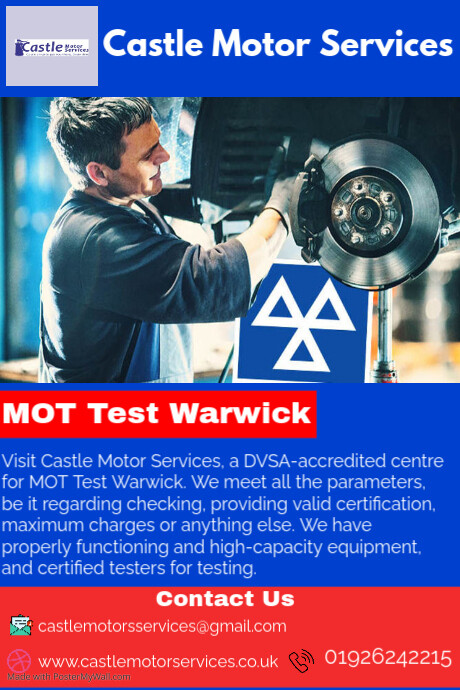 MOT Test Warwick | PosterMyWall