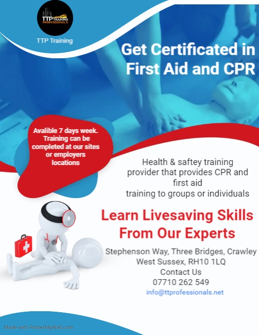 Blue Home Health Care Certification Flyer | PosterMyWall