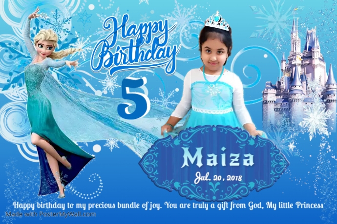 Disney Frozen Birthday | PosterMyWall