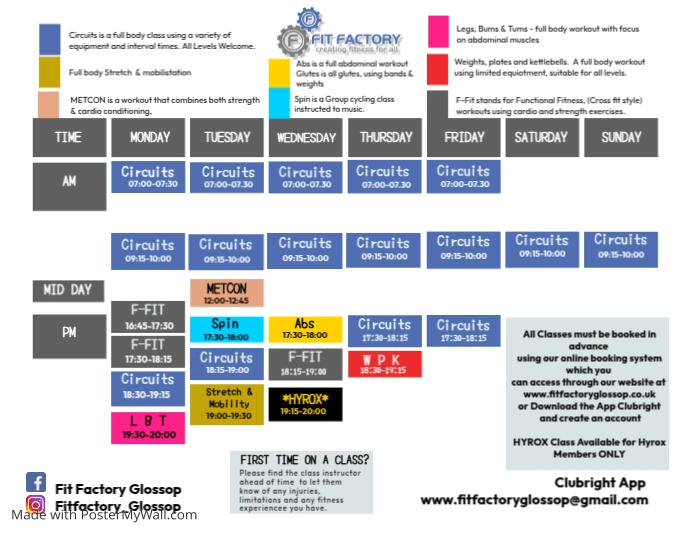 Company Timetable | PosterMyWall