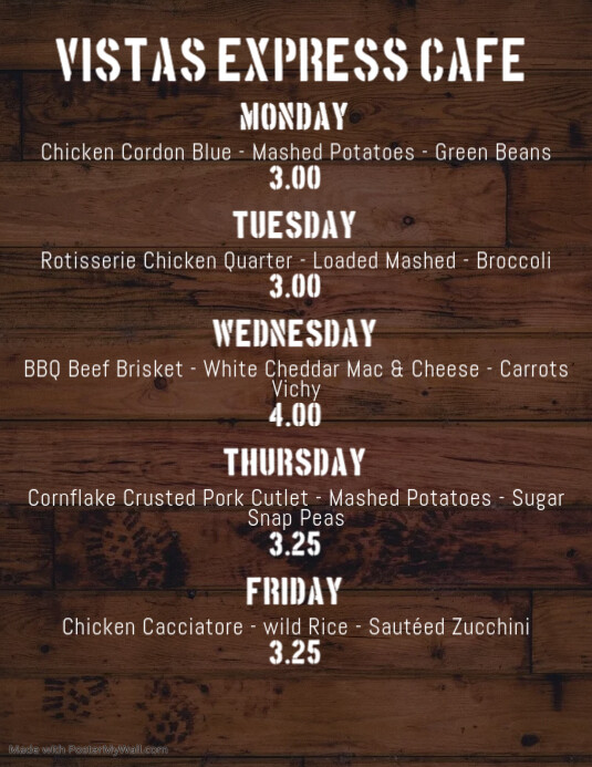 Specials Print Out | PosterMyWall