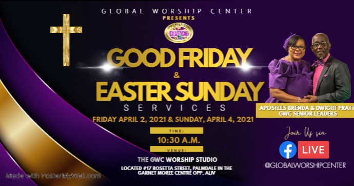 Copy of GWC Good Friday & Easter Services | PosterMyWall