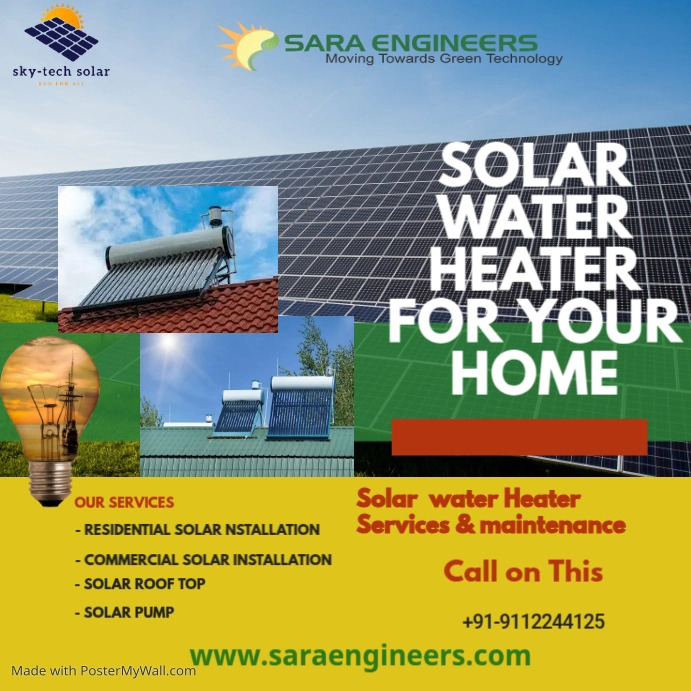 Solar Energy Company Instagram Post | PosterMyWall