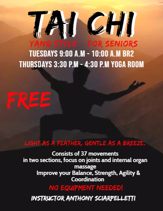 tai chi template | PosterMyWall