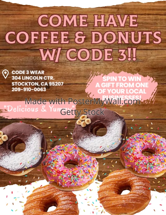DONUTS SHOP FLYER | PosterMyWall