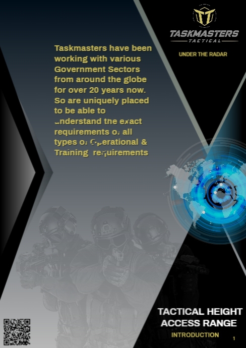 Page 1: Business company flyer template for Tactical Equipment and ...