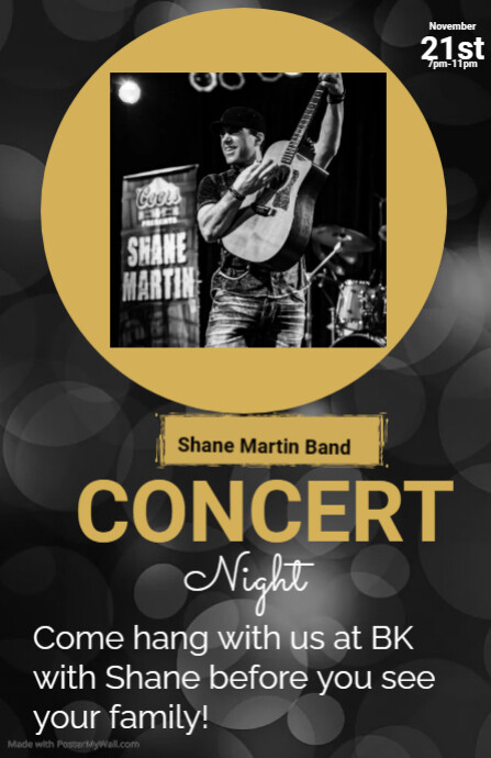 Concert Night Flyer Design Template | PosterMyWall