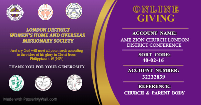 Copy of Copy of Online Giving Church tithe and offering | PosterMyWall
