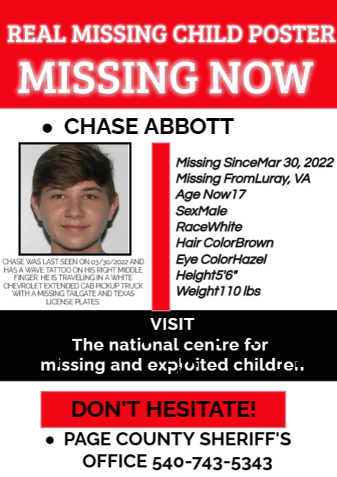 Copy of MISSING CHILD POSTER - CHASE (1) | PosterMyWall