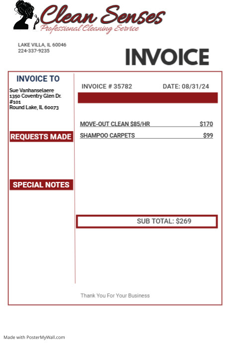 Copy of Modern Sales Custom Invoice | PosterMyWall