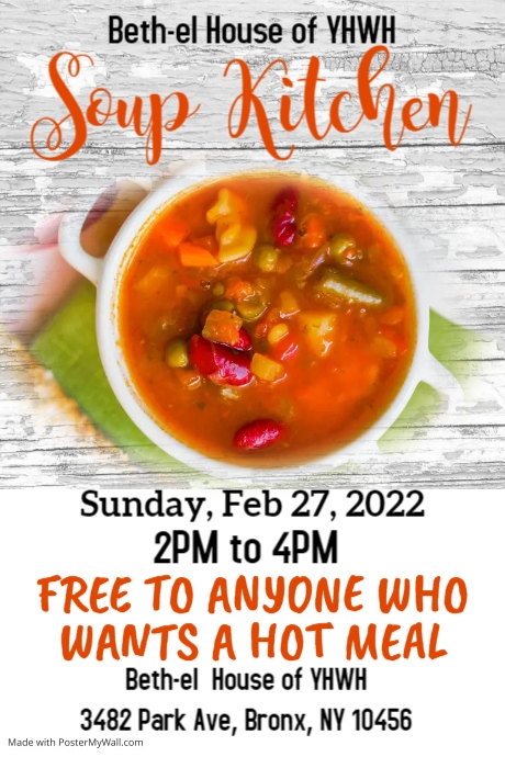 Soup Kitchen English | PosterMyWall