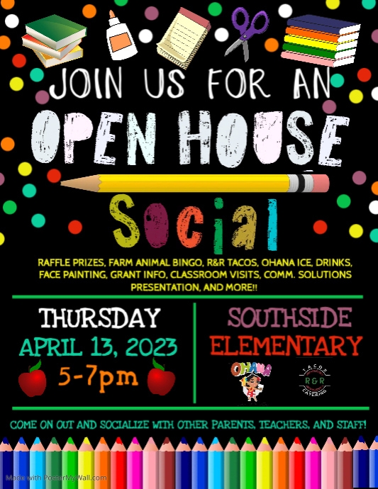 Copy of BACK TO SCHOOL OPEN HOUSE FLYER | PosterMyWall