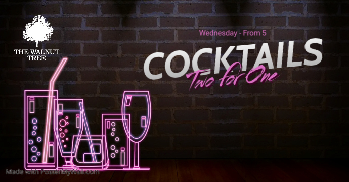 Cocktail Party Digital Display Template | PosterMyWall