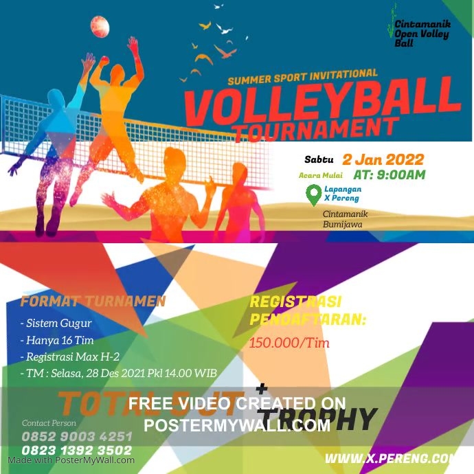 Salinan Volleyball Tournament Ad | PosterMyWall