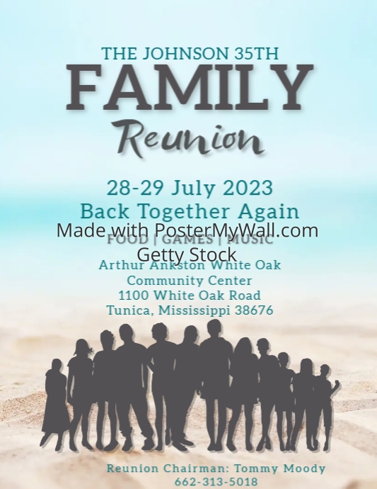 Family Reunion Beach Flyer Template (1) | PosterMyWall